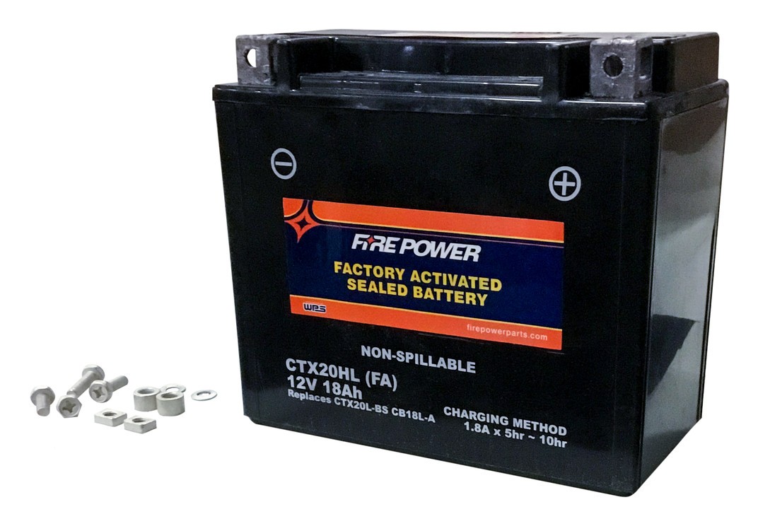 Fire Power Factory Activated Battery CTX20HL-BS - RevZilla