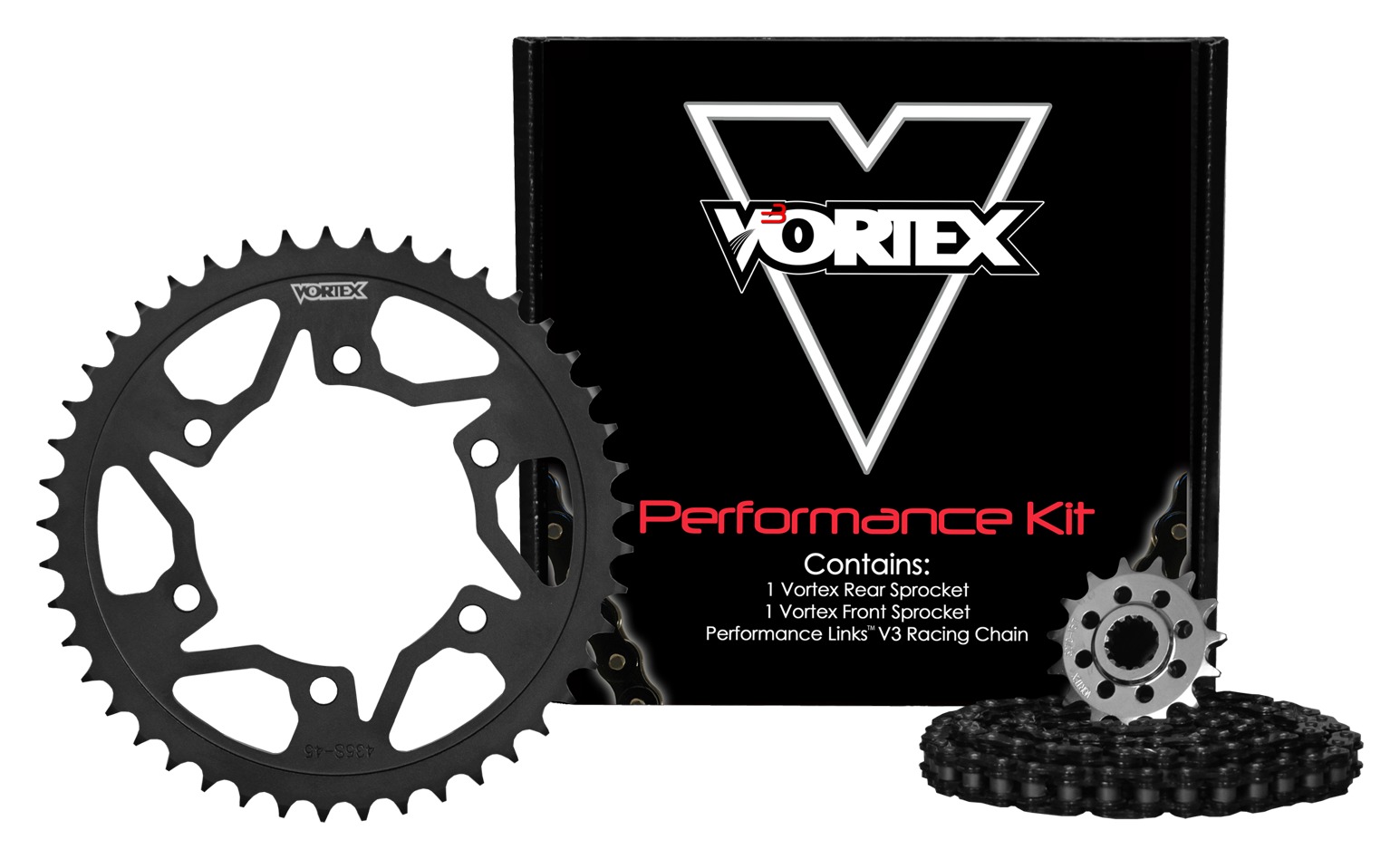 Vortex V3 WSS Chain And Sprocket Kit Honda VFR750F Interceptor 1990 ...