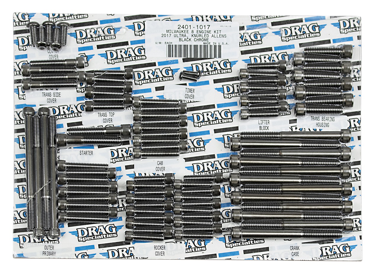 Drag Specialties Engine Bolt Kit For Harley Touring 2017-2025 - RevZilla