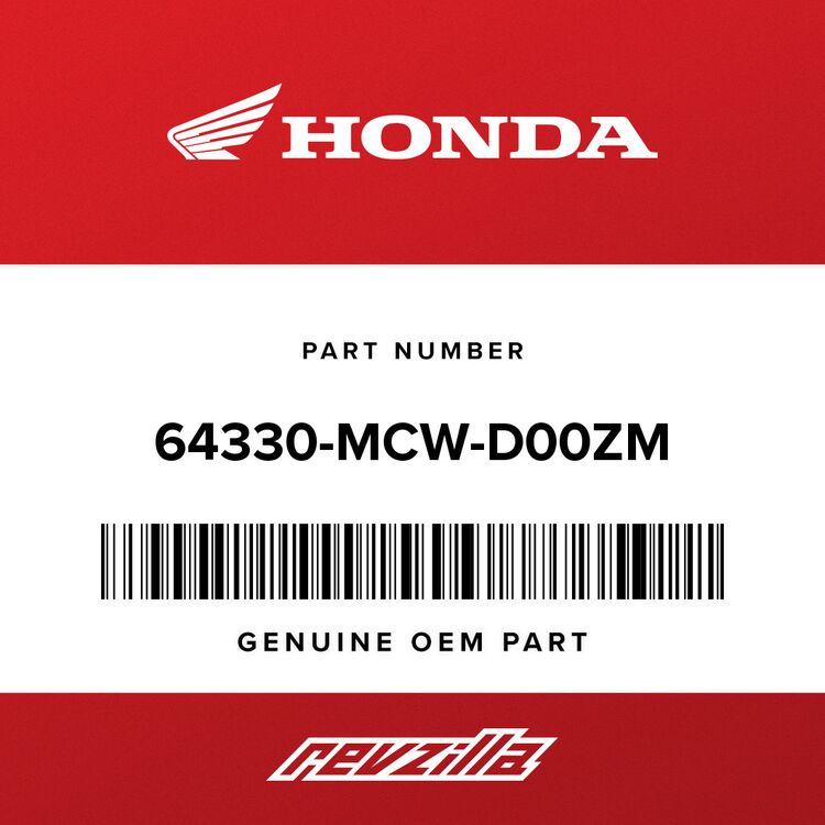 Honda 64330-MCW-D00ZM PANEL, R. METER *NHA66P* (PEARL SUNBEAM WHITE ...