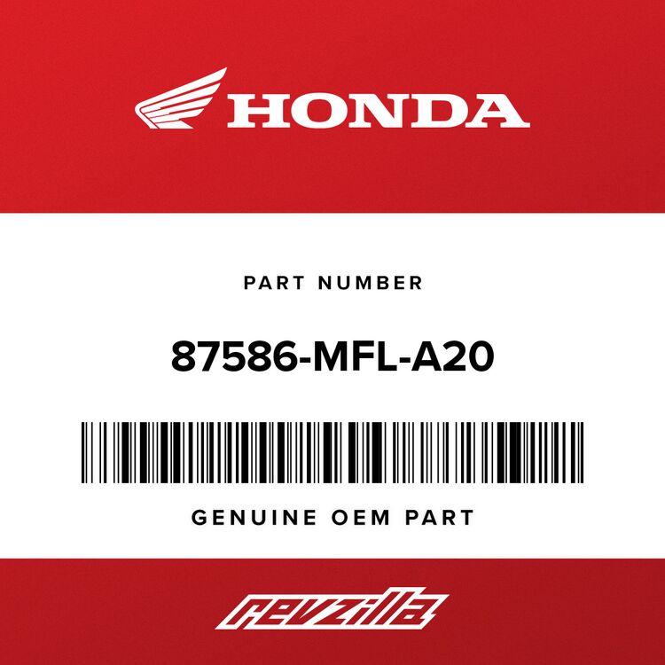 Honda 87586-MFL-A20 LABEL, PREMIUM FUEL RECOMMENDED - RevZilla