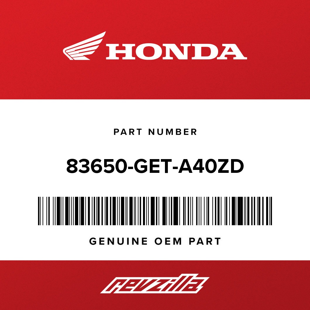 Honda 83650-GET-A40ZD COVER SET, L. BODY *B197M* (WL) (GLINT WAVE BLUE ...