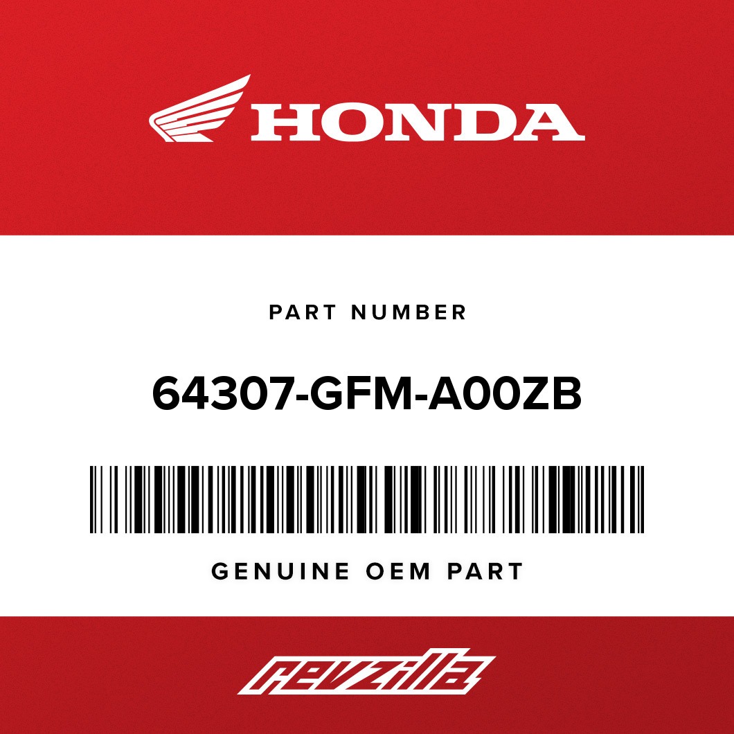 Honda 64307-GFM-A00ZB COVER, R. FR. SIDE *R264C* (CANDY LUCID RED ...