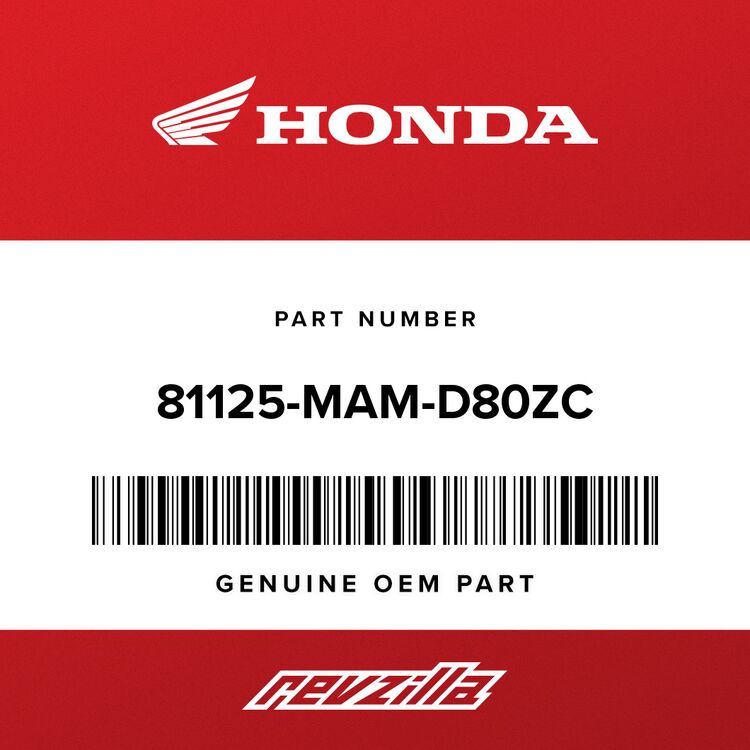 Honda 81125-MAM-D80ZC LID SET, TRUNK (TYPE12) (WL) - RevZilla