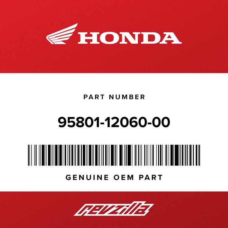 Honda 95801-12060-00 BOLT, FLANGE (12X60) - RevZilla