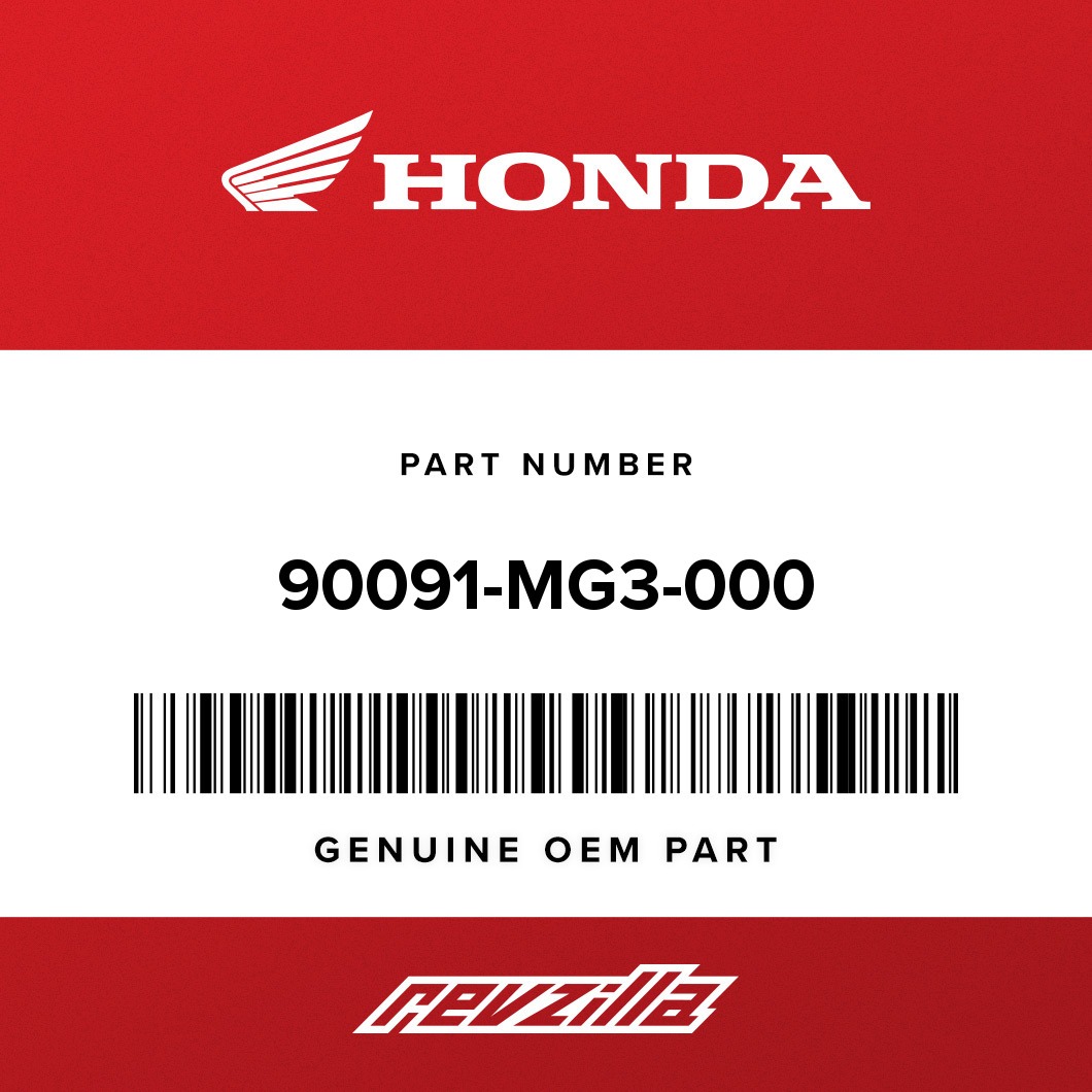 Honda 90091-MG3-000 BOLT, FLANGE SOCKET (6X32) - RevZilla