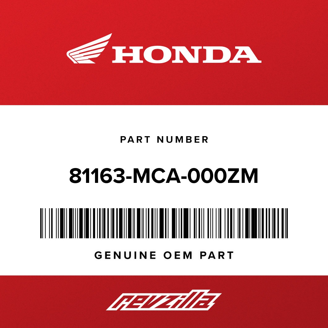 Honda 81163-MCA-000ZM MOLDING, TRUNK CENTER *R287M* (BLOODSTONE RED ...