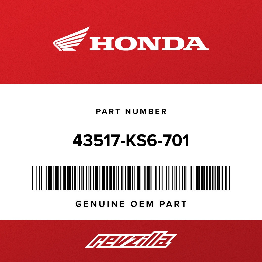 Honda 43517-KS6-701 CIRCLIP, RR. MASTER CYLINDER (FOR FR.) - RevZilla