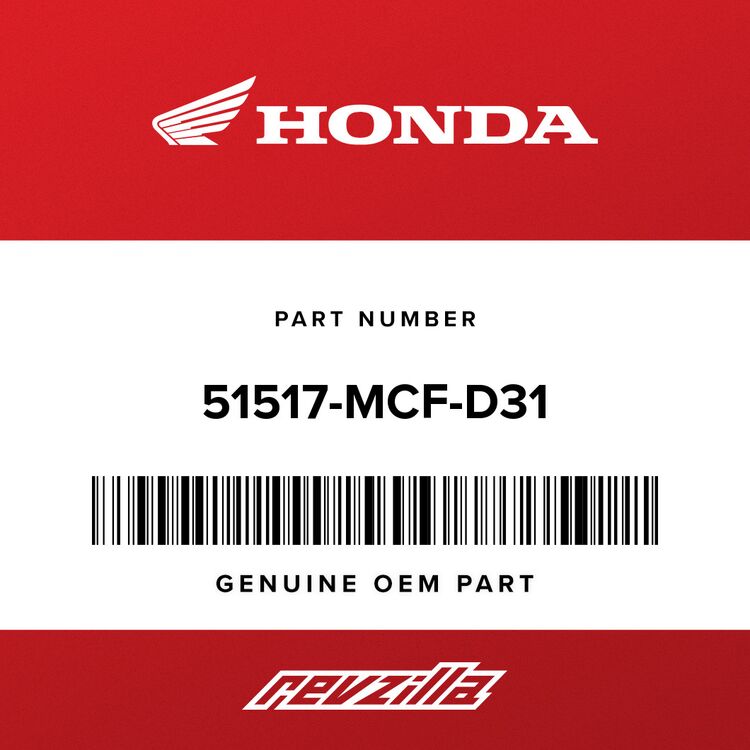 Honda 51517-MCF-D31 RUBBER, STOPPER - RevZilla