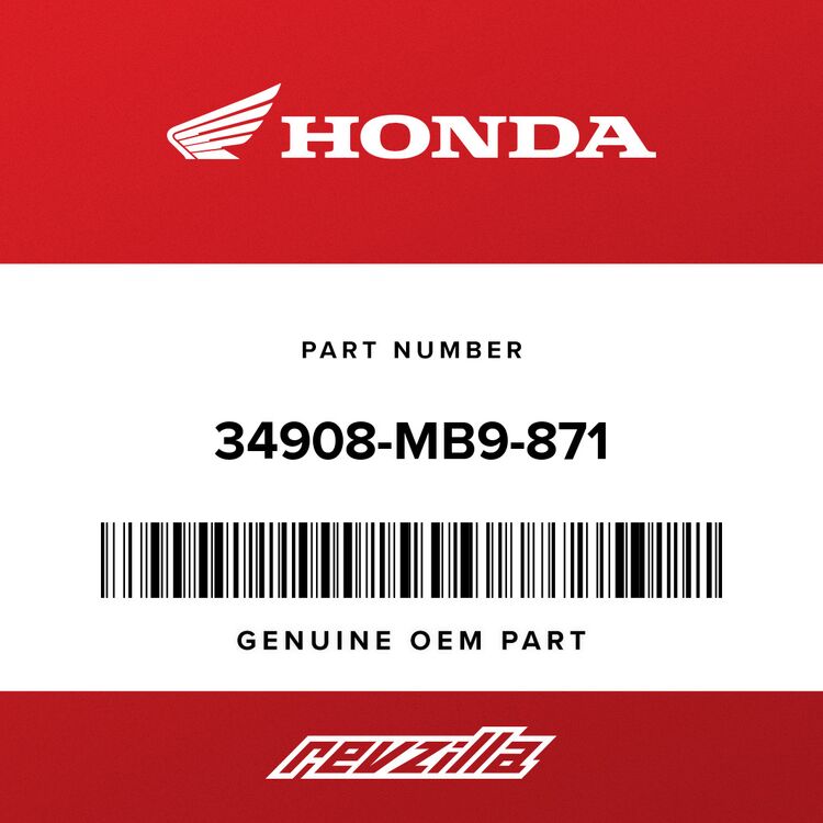 Honda 34908-MB9-871 BULB, WEDGE BASE (T10) (12V 1.7W) (STANLEY) - RevZilla