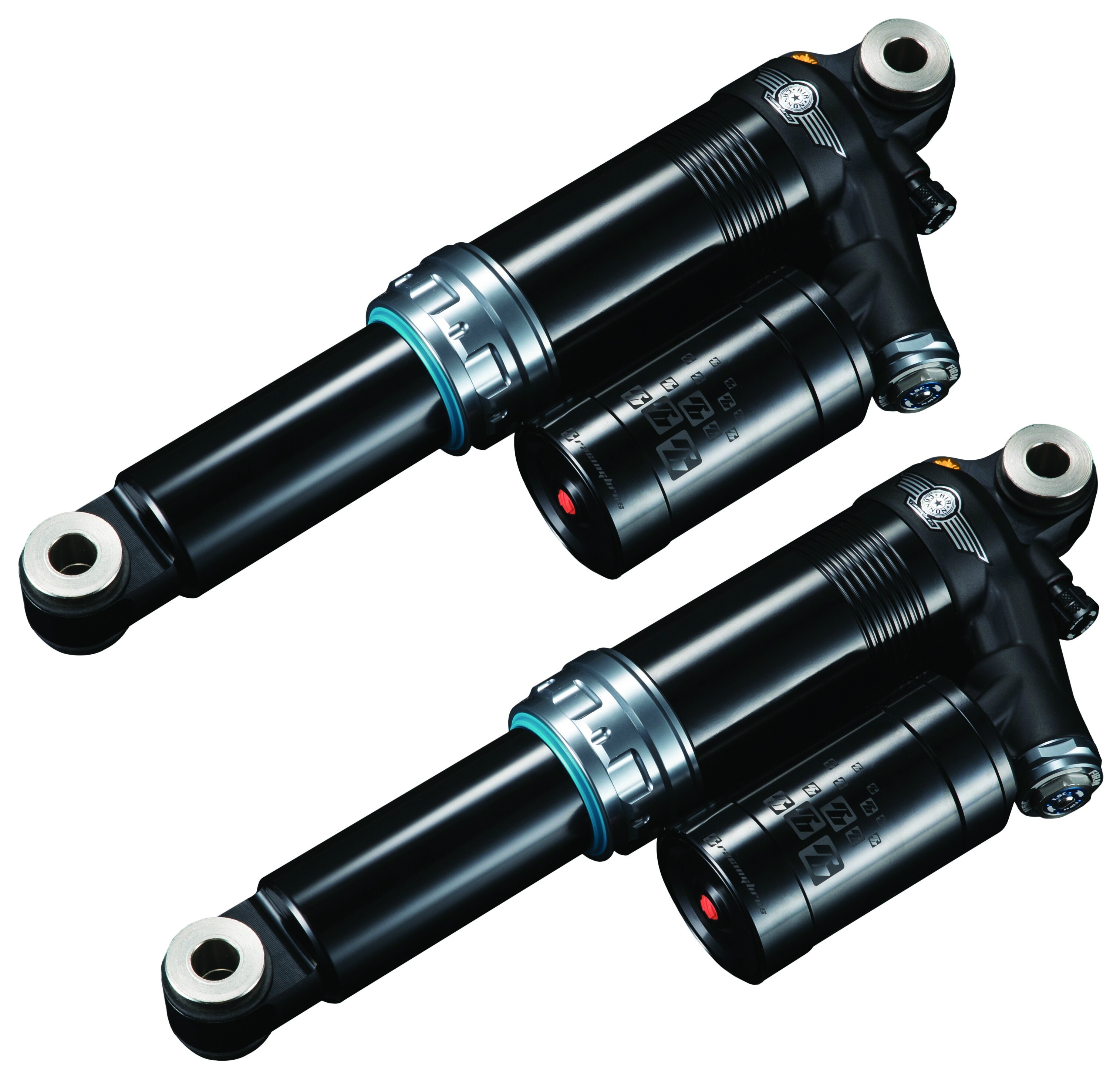 RacingBros Air Cannon HLR Shocks For Harley Dyna 1991-2017 - RevZilla