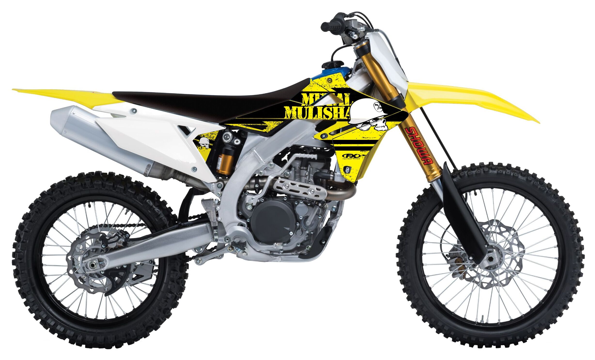 Factory Effex Metal Mulisha Shroud / Airbox Graphics Kit Suzuki RMZ 250 ...