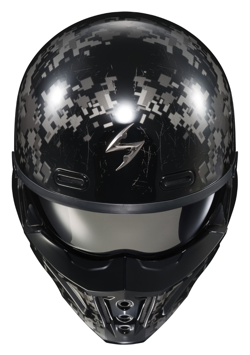 Digital Camo Motorcycle Helmet
