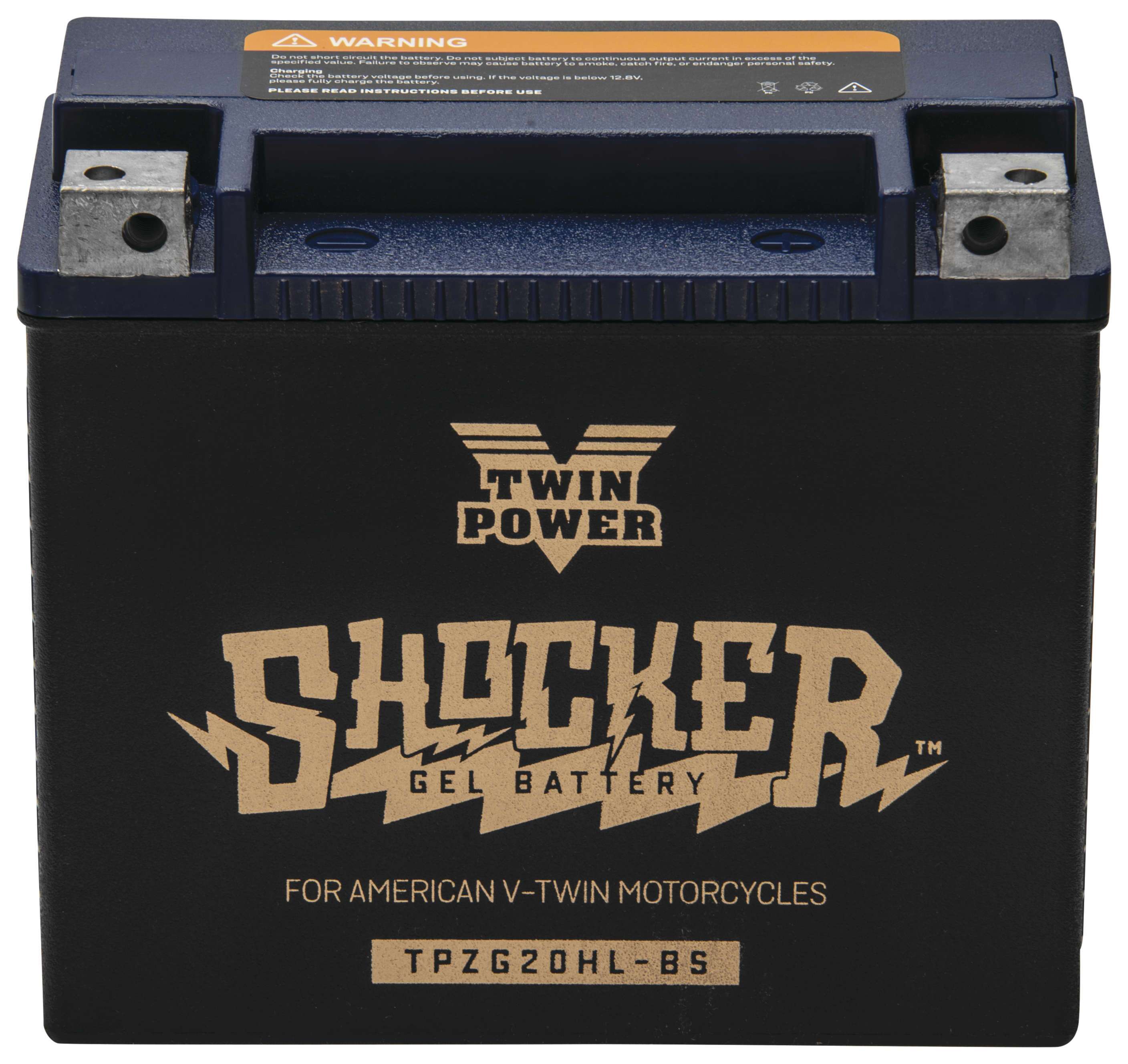 Twin Power Shocker Gel Battery TPZG20HL-BS - RevZilla
