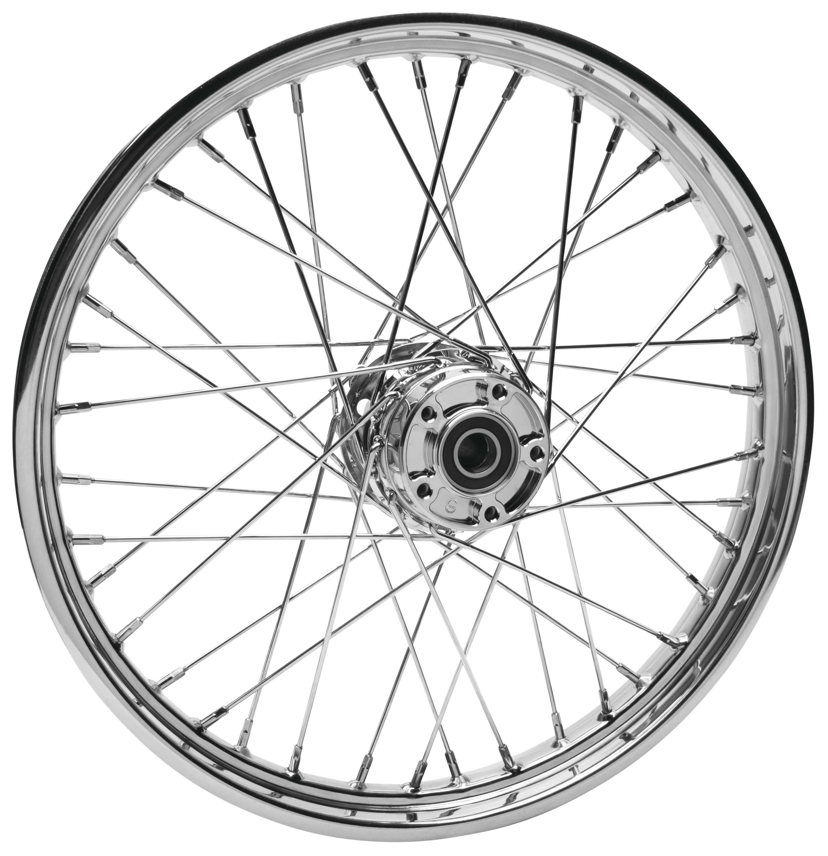 Biker's Choice 40 Spoke 21" X 2.15" Front Wheel For Harley FL 1936-1966 ...