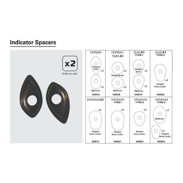 Oxford Indicator Spacers | 21% ($3.41) Off! - RevZilla