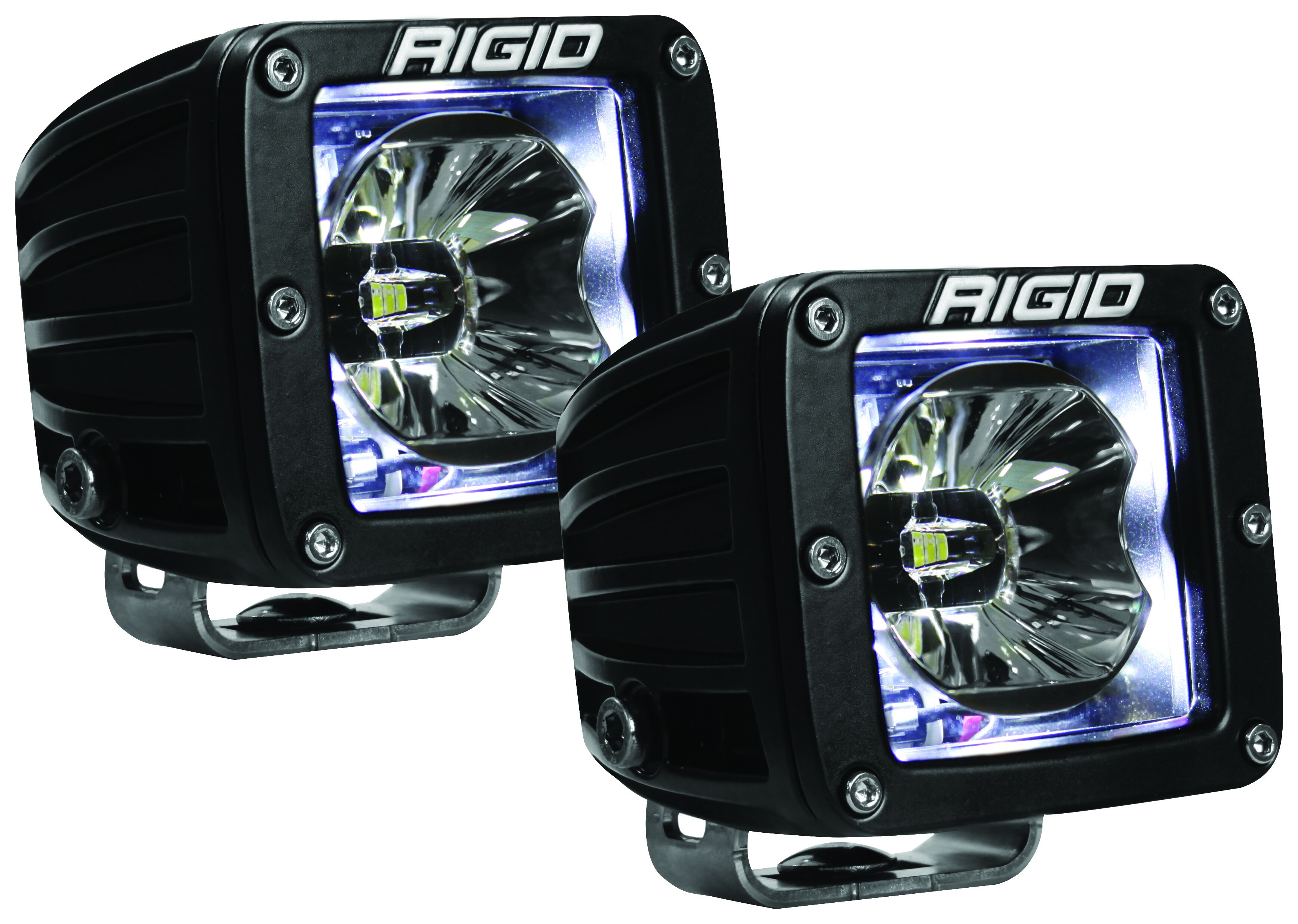 Rigid Radiance LED Pod Lights - Dual Pack - RevZilla