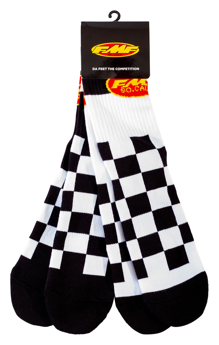 FMF Checker Socks - 2 Pack | 10% ($2.60) Off! - RevZilla