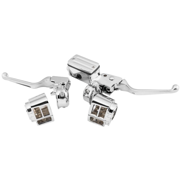 Biker's Choice 5/8" Bore Handlebar Control Kit For Harley Big Twin ...