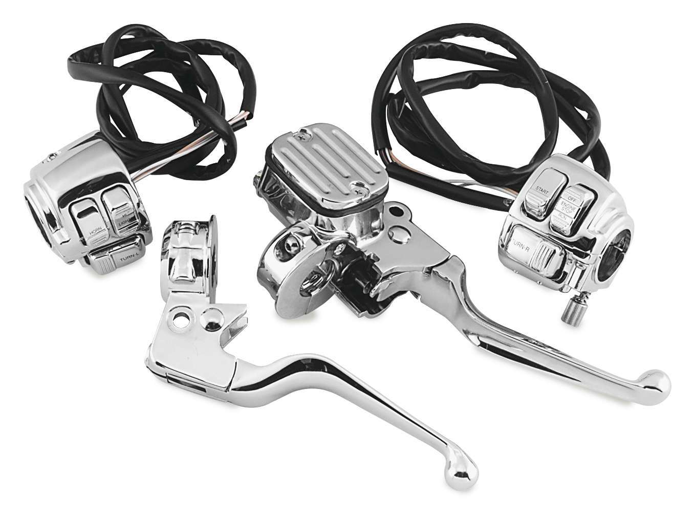 Biker's Choice Handlebar Control Kit With Switches For Harley - RevZilla