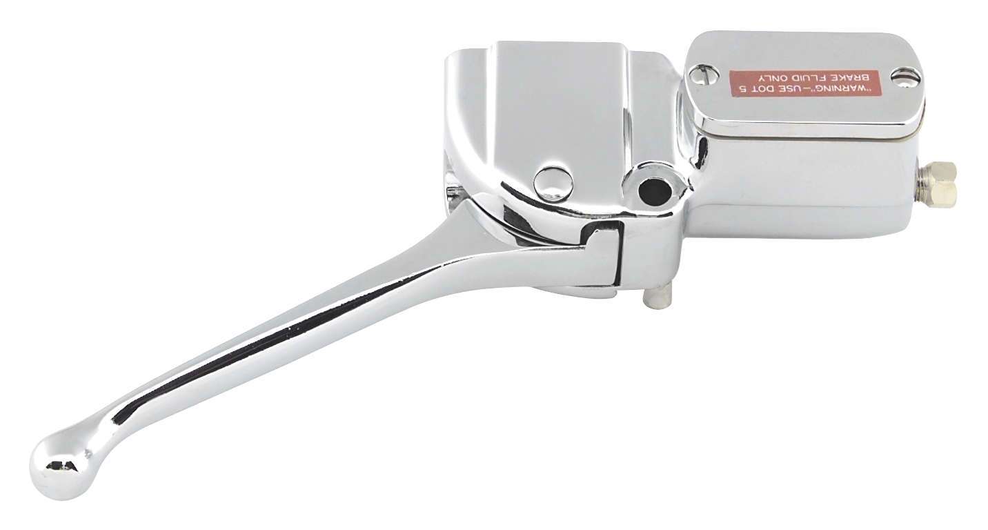 Milwaukee Twins Chrome Handlebar Master Cylinder Assembly For Harley FL ...