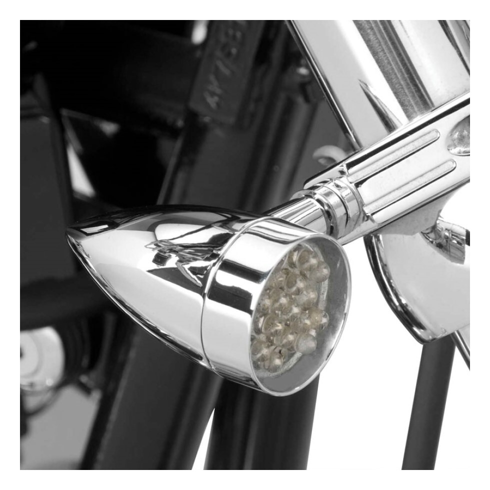 Biker's Choice Mini LED Turn Signals With Fork Mount - RevZilla