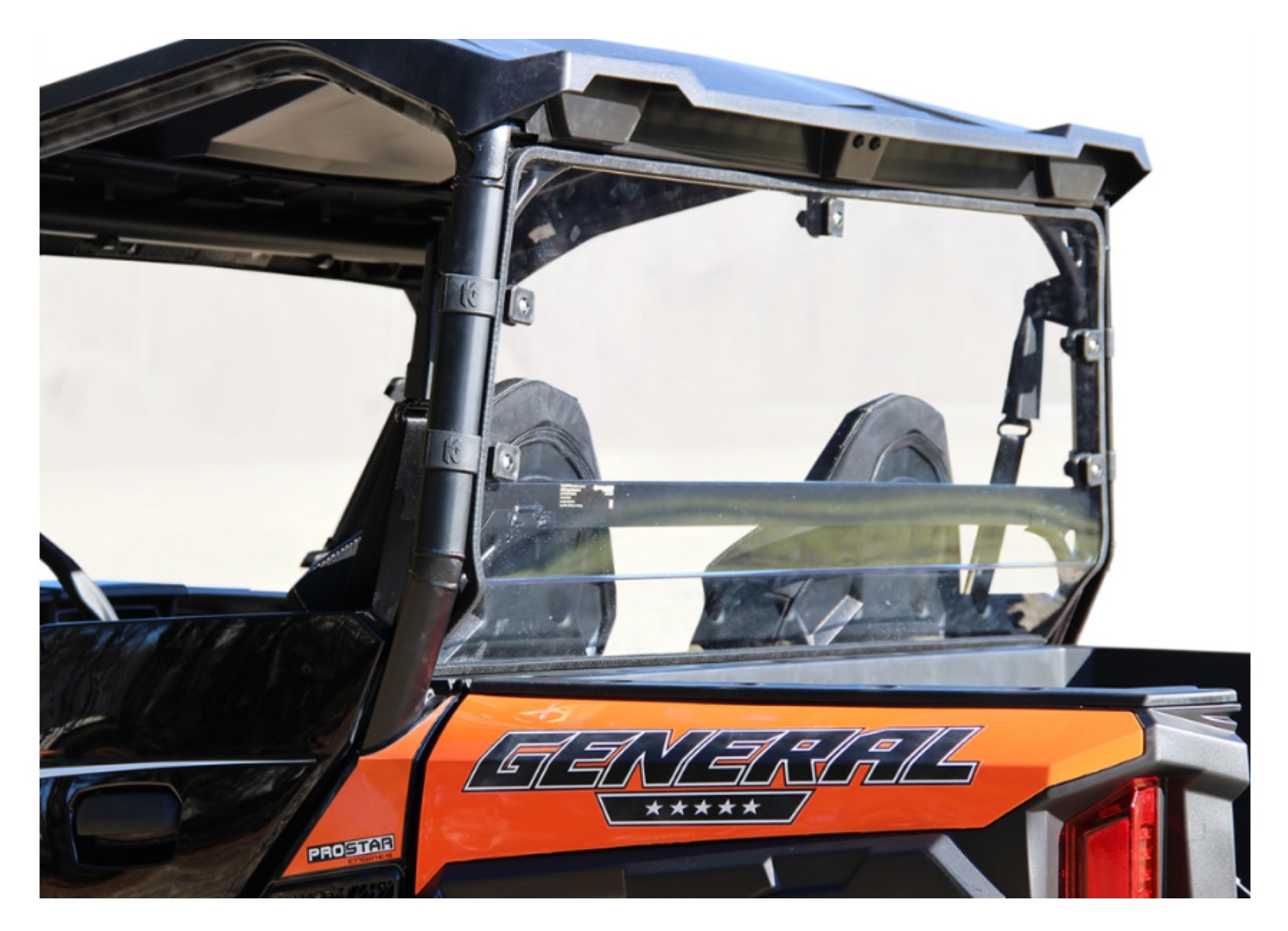 Seizmik Poly UTV Rear Windshield Polaris General 1000 EPS 2016-2018 ...