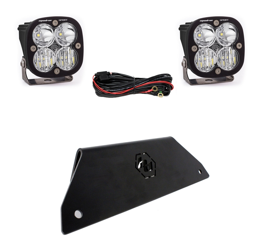 Baja Designs Squadron Sport Lower Bumper LED Light Kit Polaris RZR ...