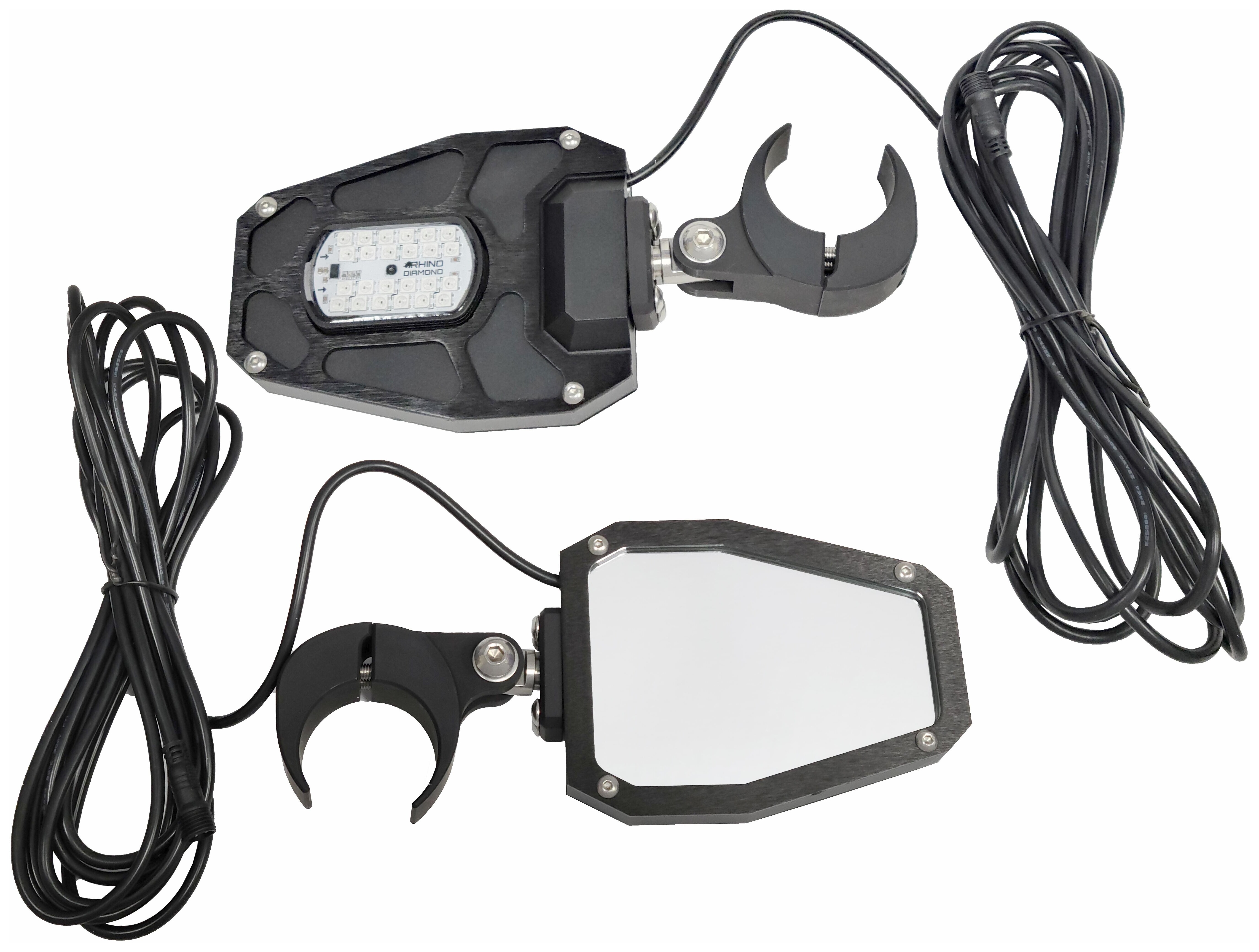 Modquad RGB Lighted LED Side Mirrors | 20% ($144.99) Off! - RevZilla