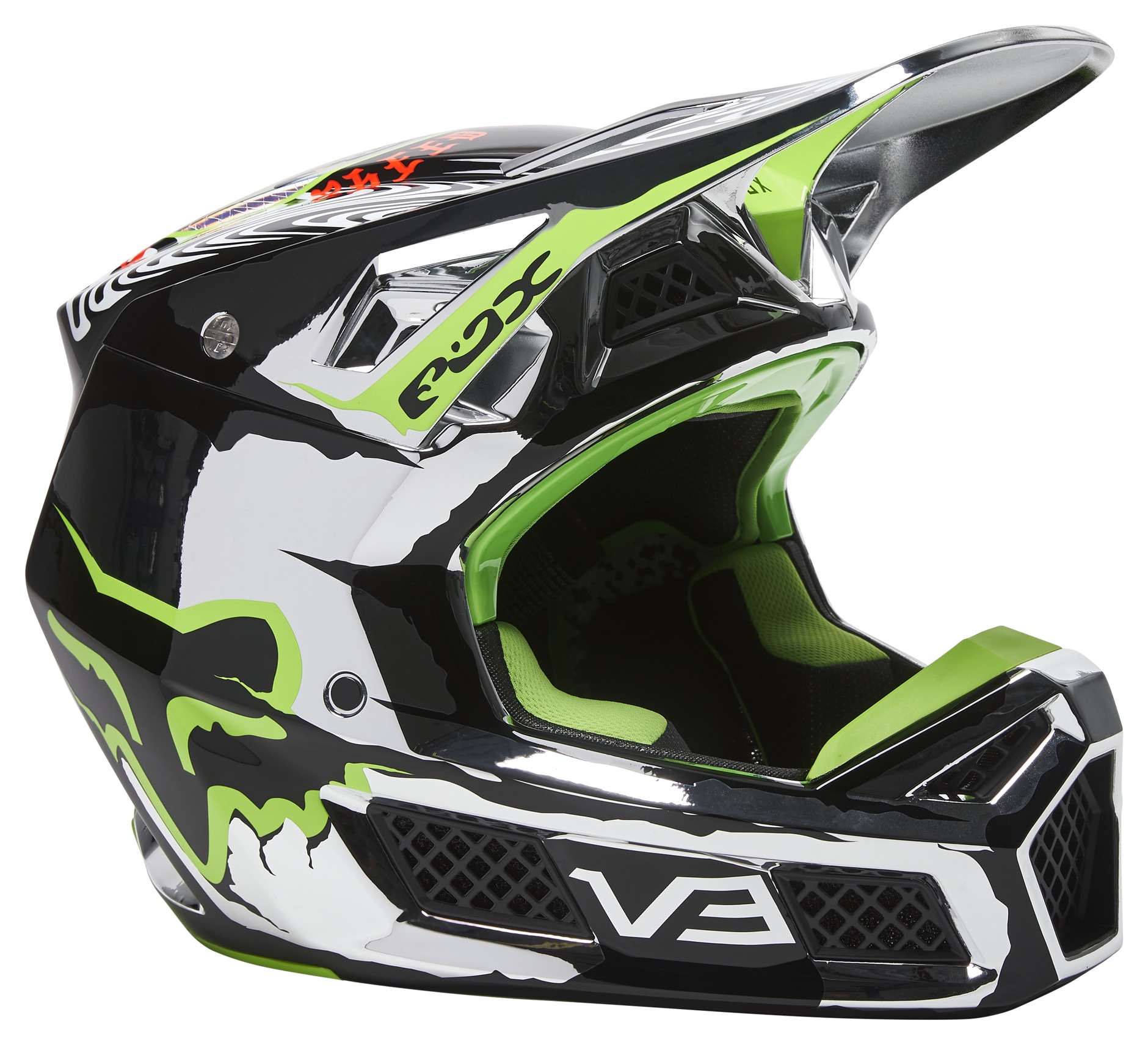 Fox Racing V3 RS Ryke Helmet - RevZilla