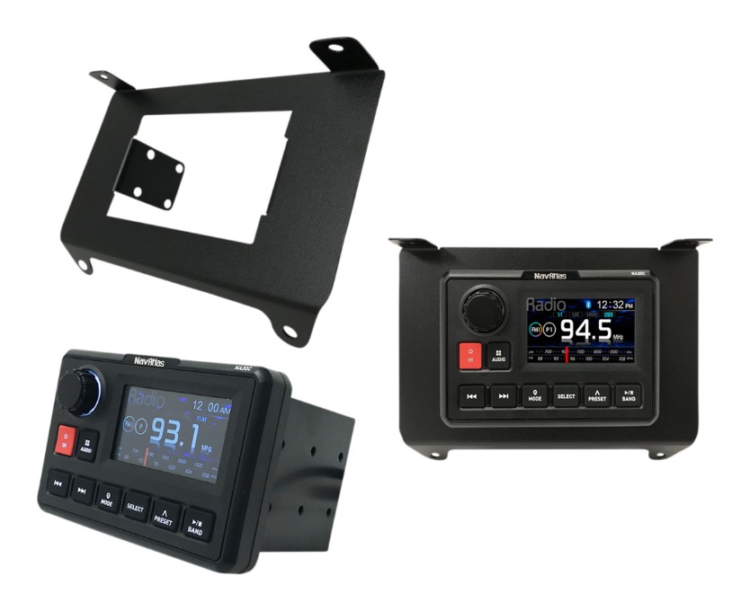 NavAtlas Radio Kit With Mount Polaris RZR XP Turbo 2016-2021 - RevZilla