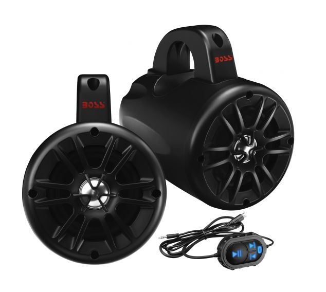 Boss Audio Systems Amplified Bluetooth Roll Cage Speaker Pods - RevZilla