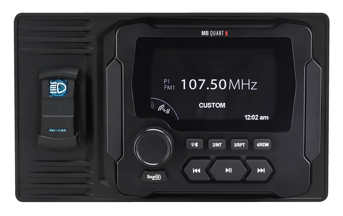 MB Quart Radio With Dash Kit Polaris RZR - RevZilla