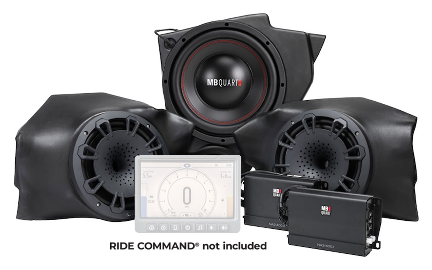 MB Quart Stage 3 Audio Package Polaris RZR w/Ride Command - RevZilla