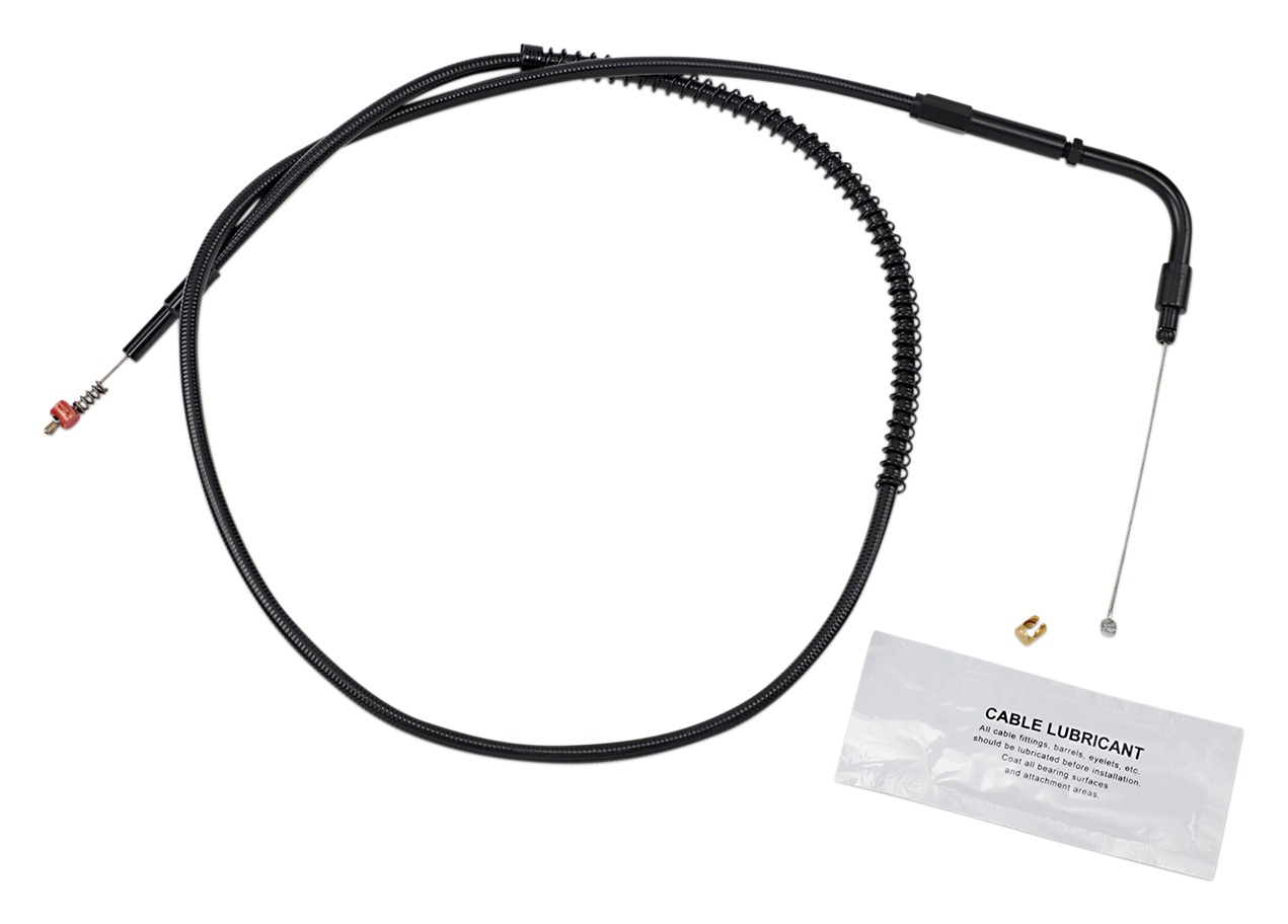 Barnett Stealth Series Idle Cable For Harley Dyna 2006-2017 - RevZilla