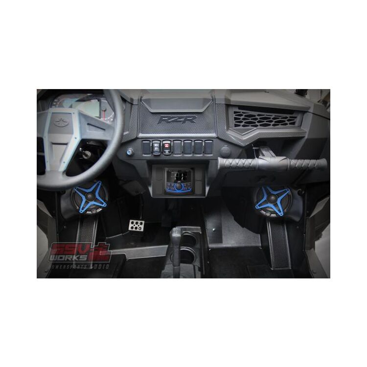 SSV Works Plug-N-Play 5 Speaker Audio Kit With JVC MR1 Polaris RZR 900 ...