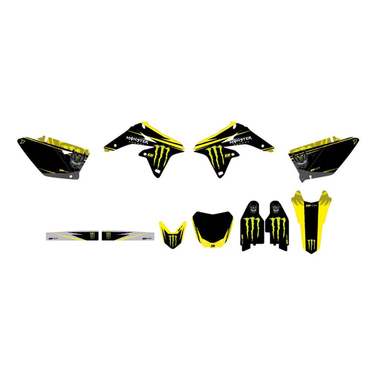 D'COR Visuals Monster Energy Graphics Kit Suzuki RM125 / RM250 2001 ...