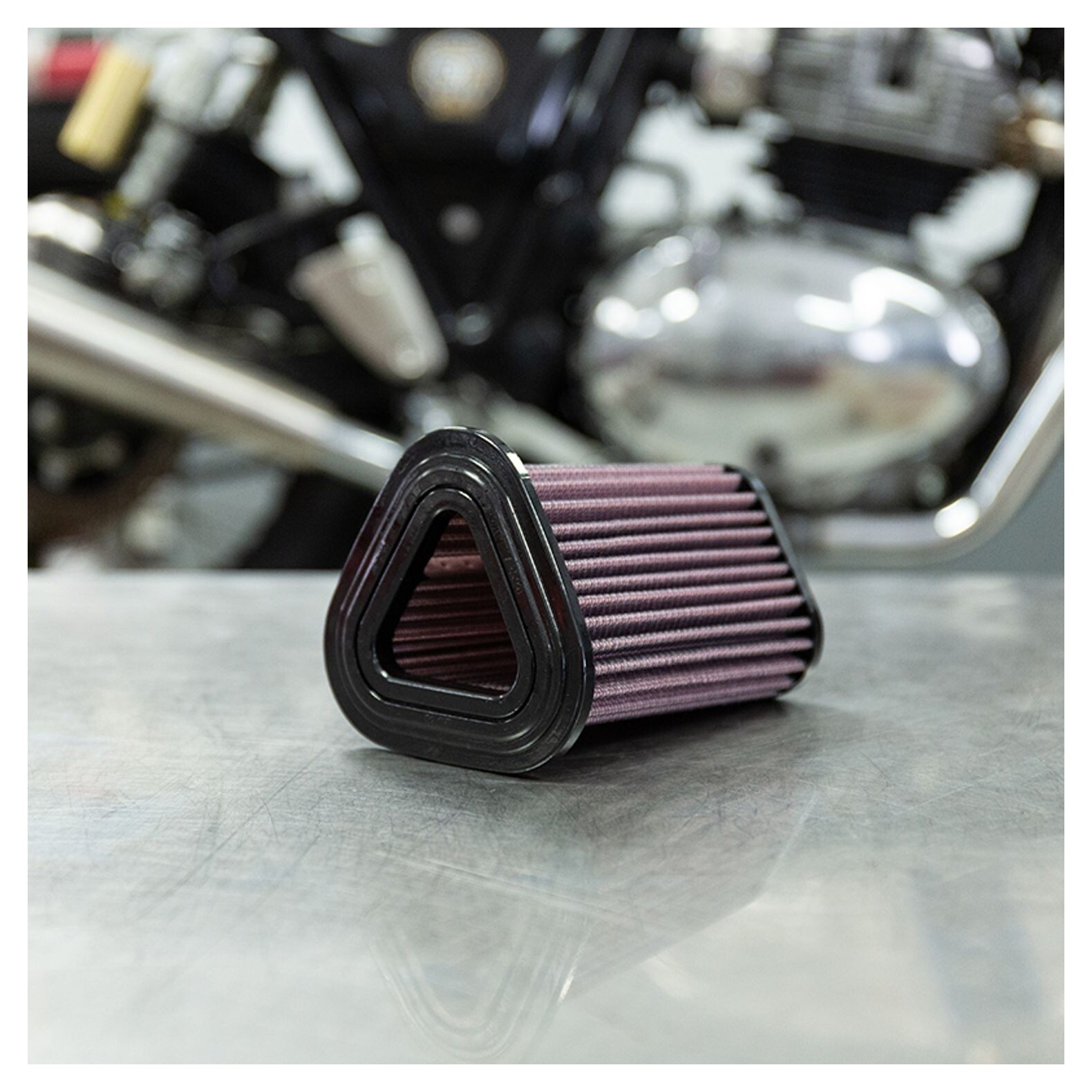 S&S Cycle High-Flow Replacement Air Filter For Royal Enfield ...