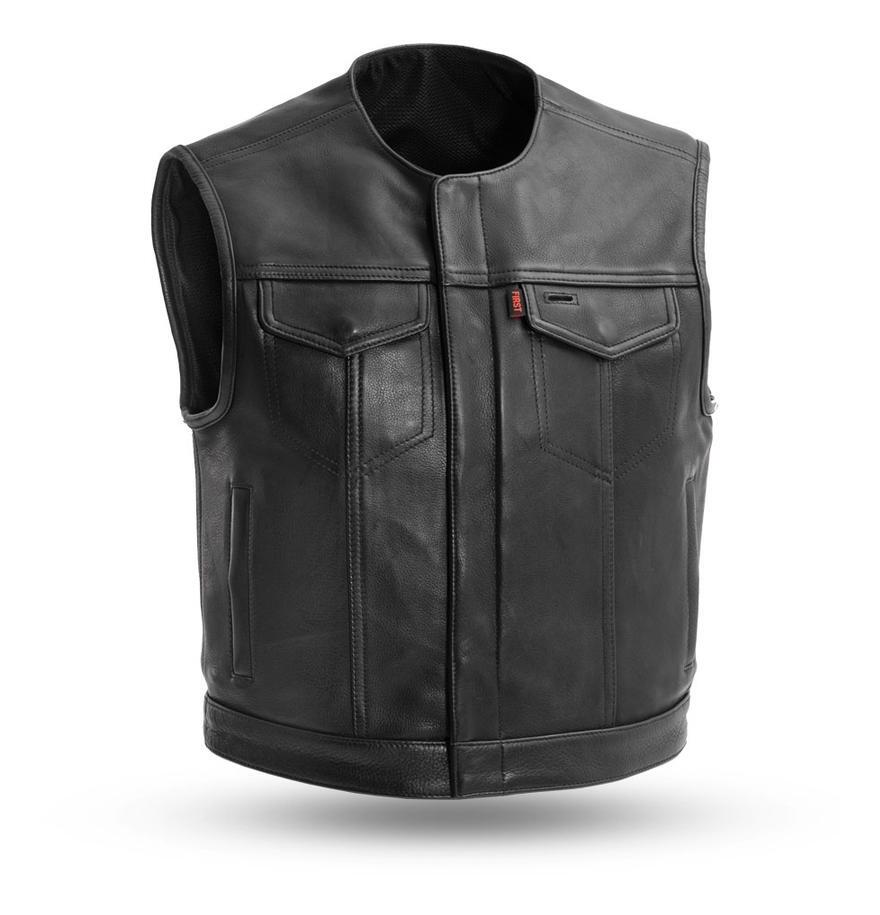 First Manufacturing Lowside Leather Vest - RevZilla