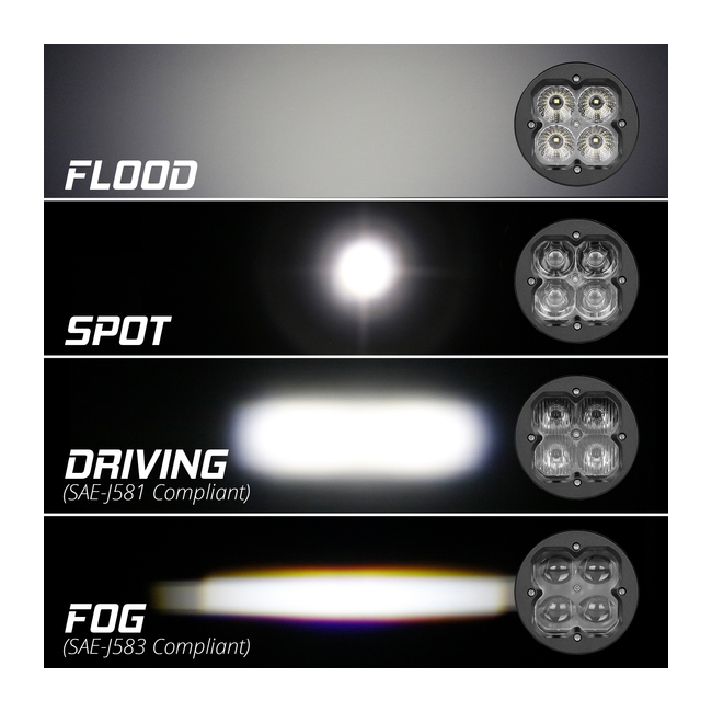 XKGlow Round RGB Pod Light Pair - RevZilla