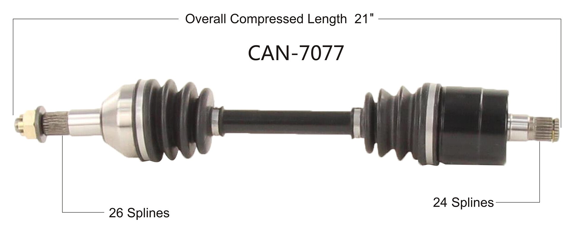 Open Trail OE 2.0 Rear Right Axle Can-Am - RevZilla