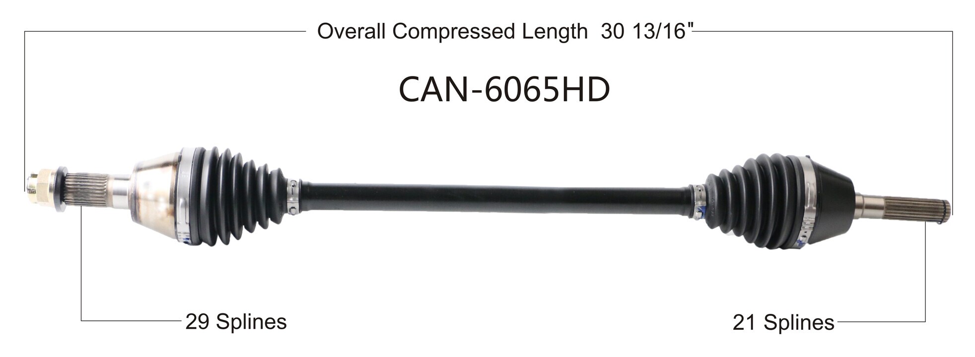 Open Trail HD 2.0 Front Left Axle Can-Am Maverick X3 Turbo / R / XDS ...