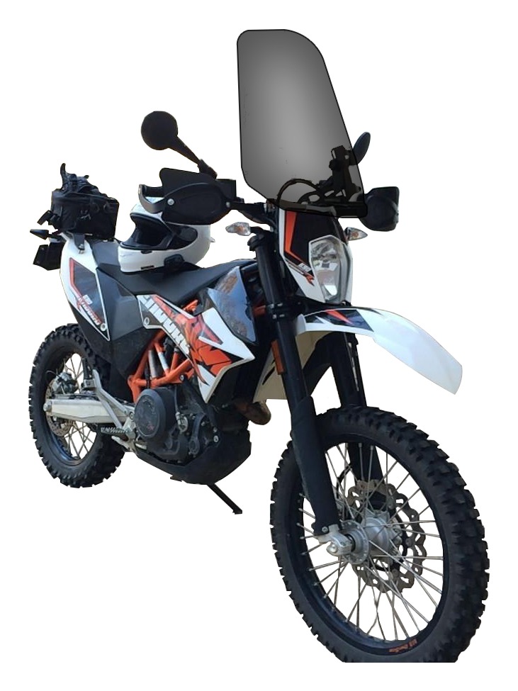 MadStad Engineering Adjustable Windshield System KTM 690 Enduro 2008 ...