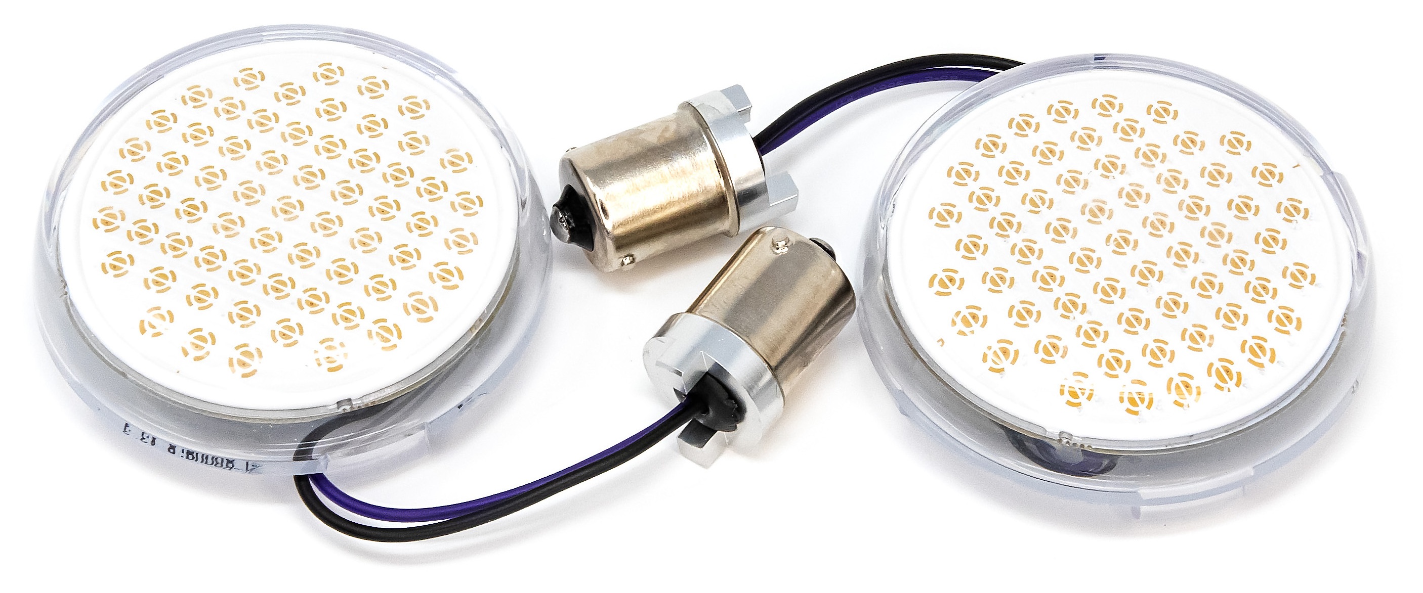 Letric Lighting Co. Deluxe Front Bullet Style LED Inserts For Harley ...