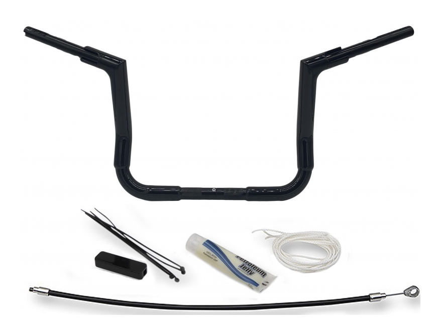 Fat Baggers Inc. 1 1/2" Flat Top EZ Install Handlebar Kit For Harley ...