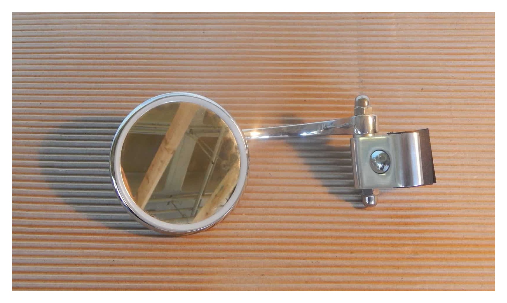 Halcyon Round Leg Shield Mirror - RevZilla