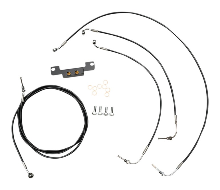 LA Choppers Handlebar Cable And Brake Line Kit For Harley Road Glide ...