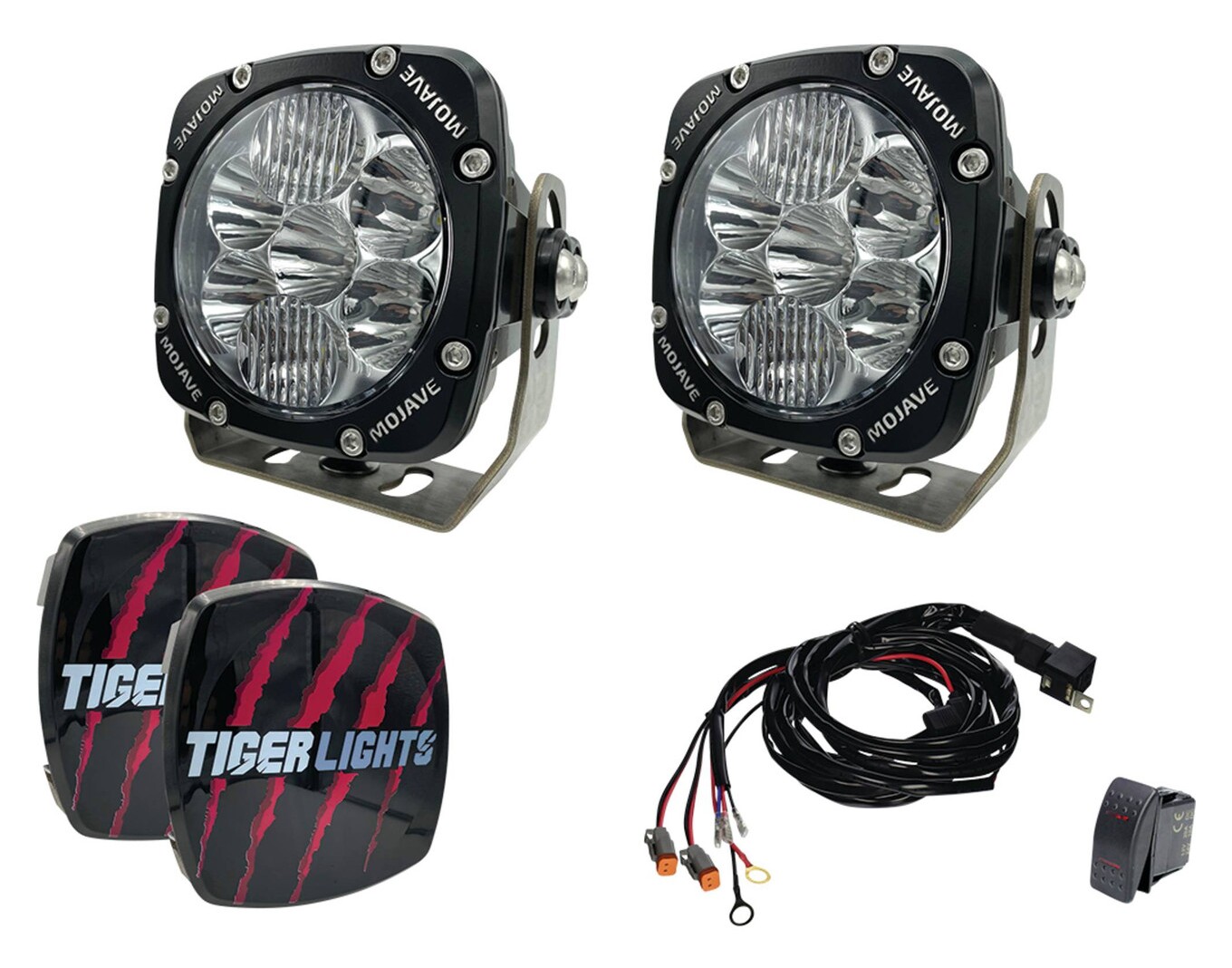 Tiger Lights Dual 5" Mojave 70 W LED Light Kit - RevZilla