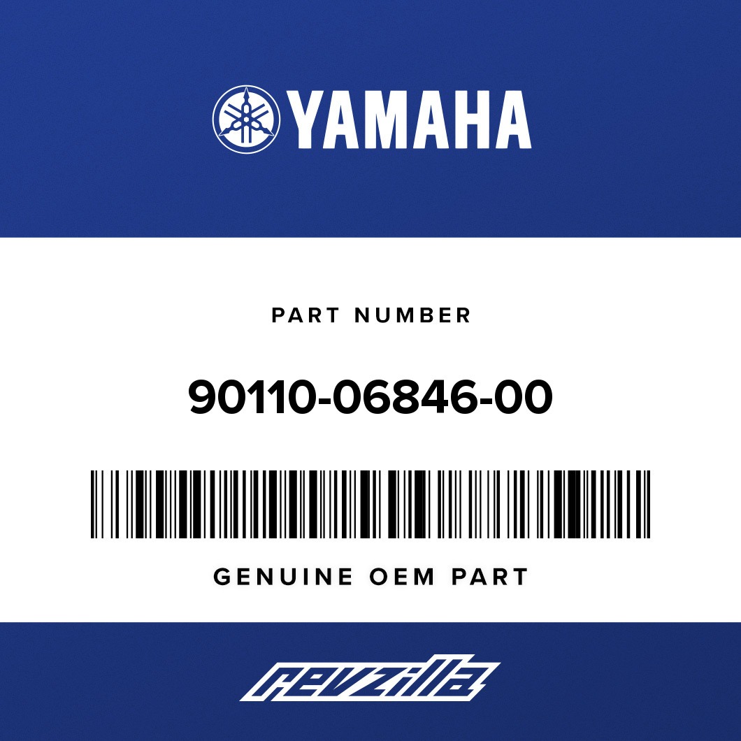 Yamaha 90110-06846-00 BOLT, HEXAGON SOCKET HEAD - RevZilla