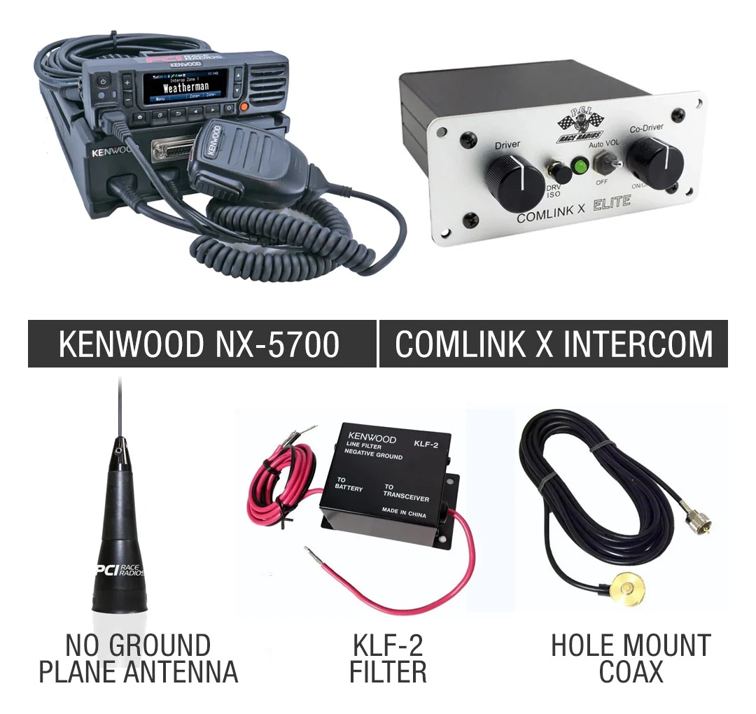 PCI Race Radios Kenwood NX-5700 Comlink X Race Package | 5% ($172.50) Off! - RevZilla